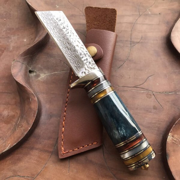 Damascus Straight Knife – ForgeWorksPro